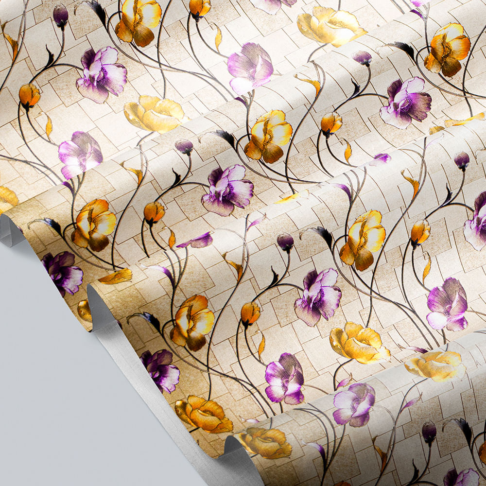 Hule Metal Gardenia Morado | Multitop - Multitop