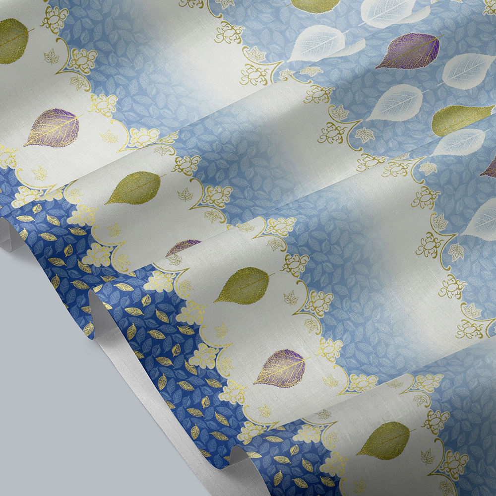 Hule Soft Hojas Azul | Multitop - Multitop