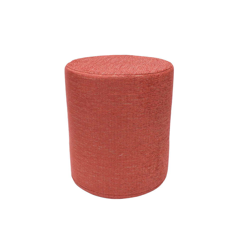 PUFF BANCO REDONDO DUSTY ROJO - Multitop