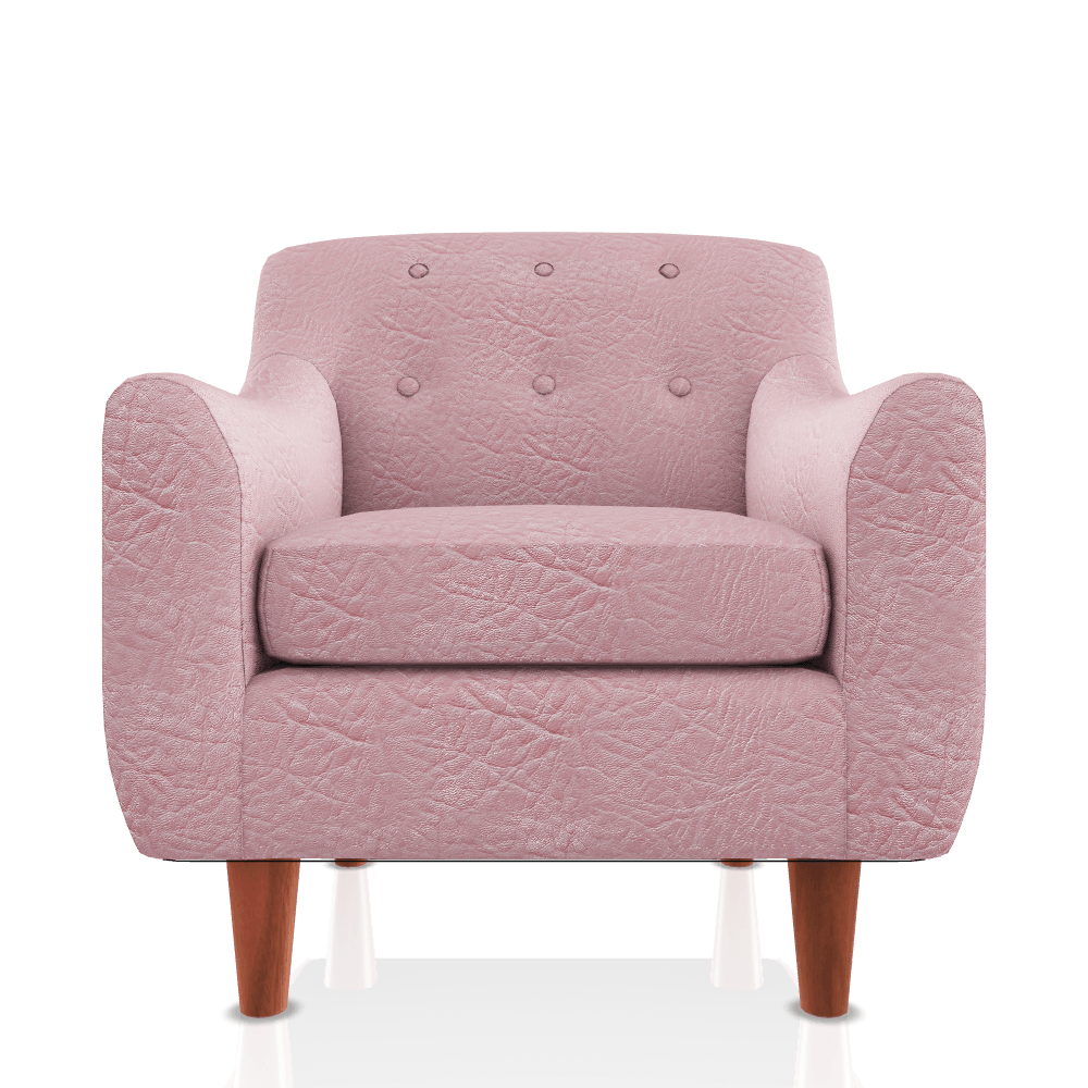 BUTACA ISMAEL CUERO FORZA METALLIC PALO DE ROSA - Multitop