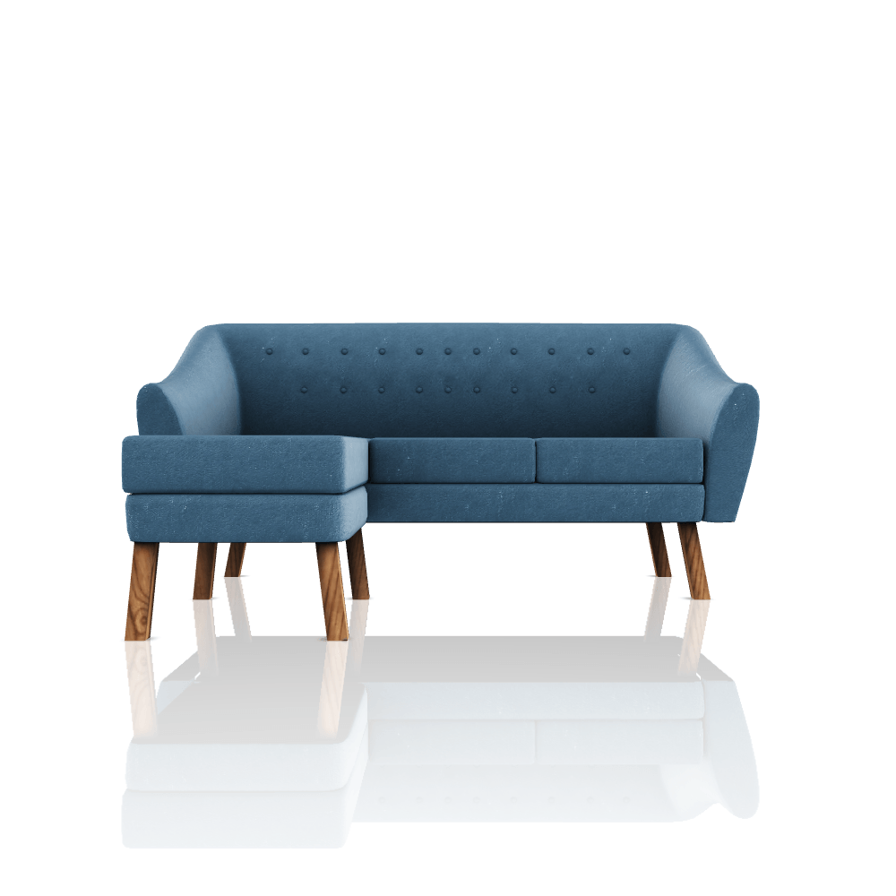 SOFA MIKE TELA MADRI SECCIONAL AZUL BONDI - Multitop
