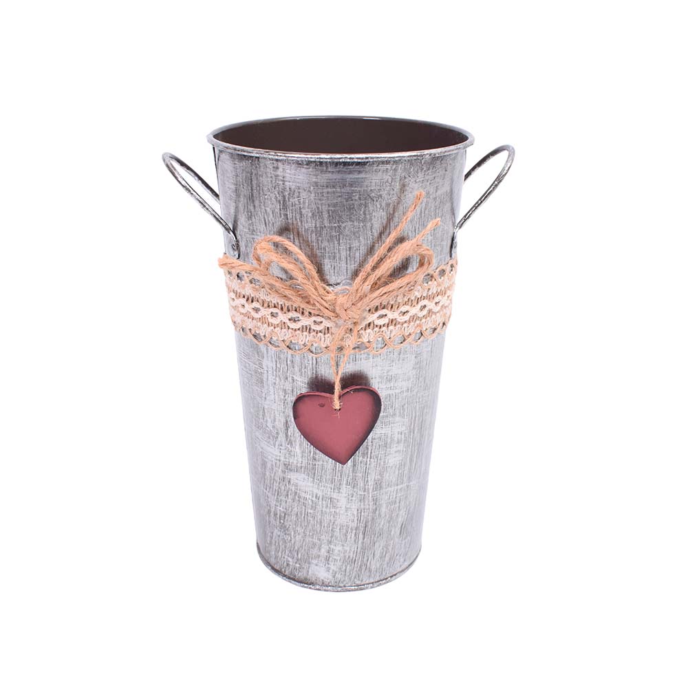 SAID MACETERO METAL LARGO 17X13X24 CM PLATEADO (REG16-020B) - Multitop