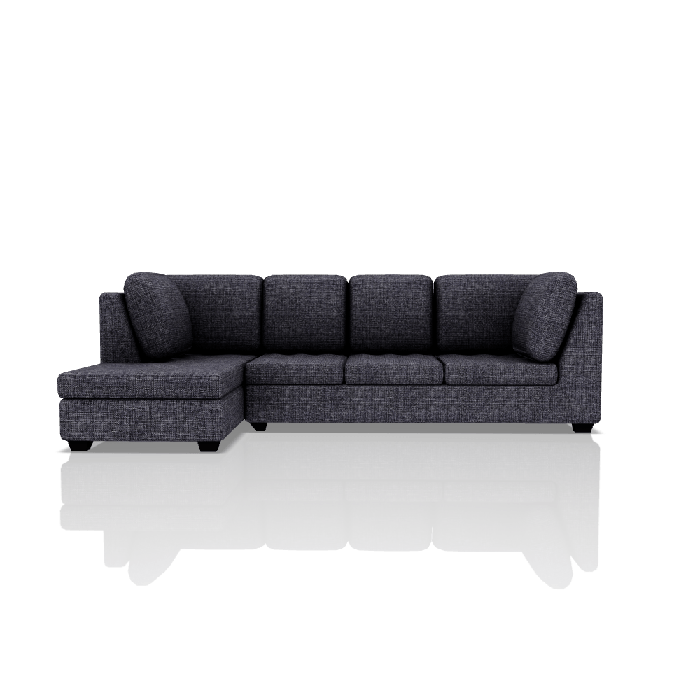 SOFA TADEO TELA ALPHA SECCIONAL GRIS RATON - Multitop