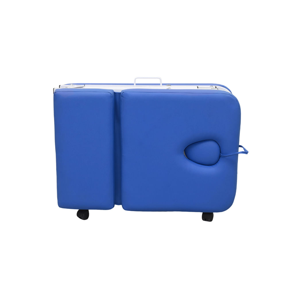 CAMILLA P/ MASAJE C/ CAB REGULABLE TIPO MALETA TEC-075 AZUL - Multitop