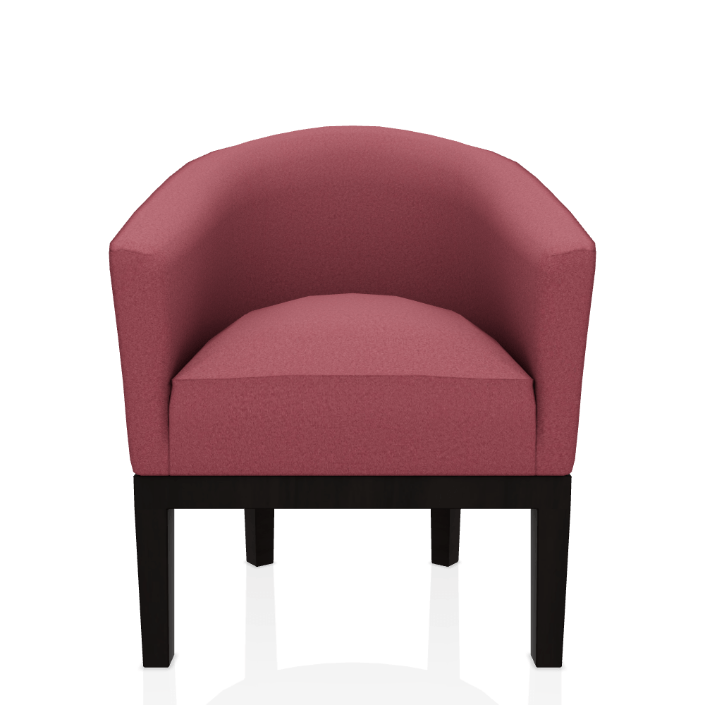 BUTACA ADELIA TELA VELVET STAR PALO ROSA OSCURO - Multitop