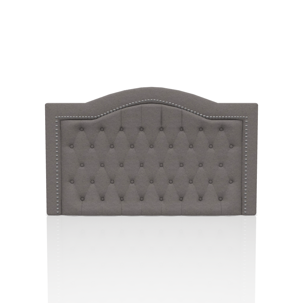 CABECERA PRINTELLA C.T TELA VELVET STAR QUEEN GRIS RATON - Multitop