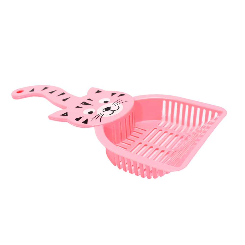 PALA ARENERA P/GATO DE PLASTICO ROSADO (PAL-01) - Multitop