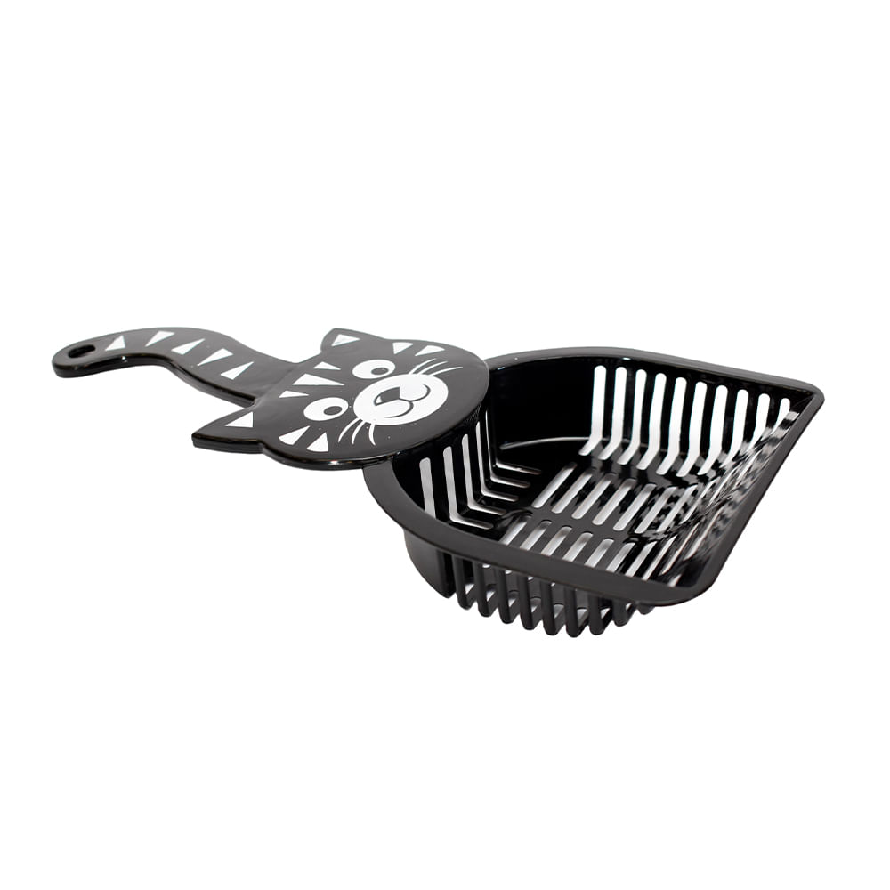 PALA ARENERA P/GATO DE PLASTICO NEGRO (PAL-01) - Multitop