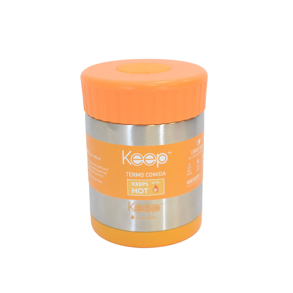 KEEP TERMO COMIDA 450 ML NARANJA - Multitop