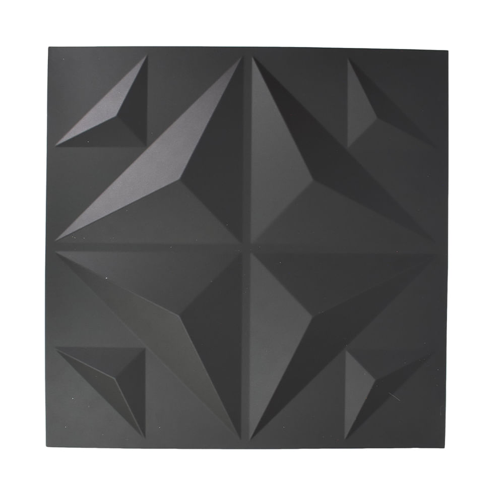 PANEL DECORATIVO NEO 50X50X0.1 CM NEGRO MATE - Multitop