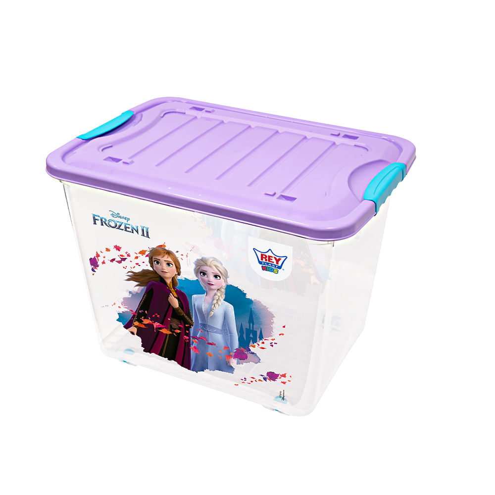 REYPLAST CAJA MOVIL SUPREMA # 40 28 LT FROZEN CELESTE C/LILA - Multitop