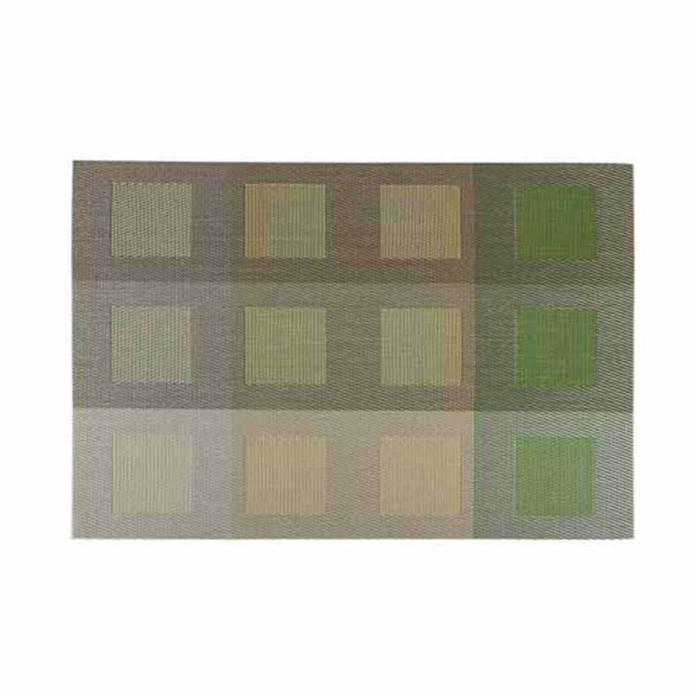 JGO INDIVIDUALES 6 PZS CUADROS 30X45CM VERDE (HME9-006A) - Multitop