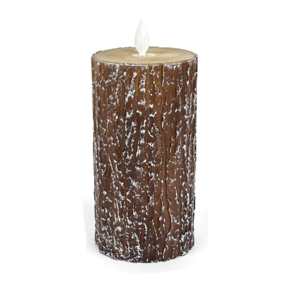 VELA ARTIFICIAL RUST C/LUZ LED 7.5X7.5X15CM MARRON (HME90-015L) - Multitop