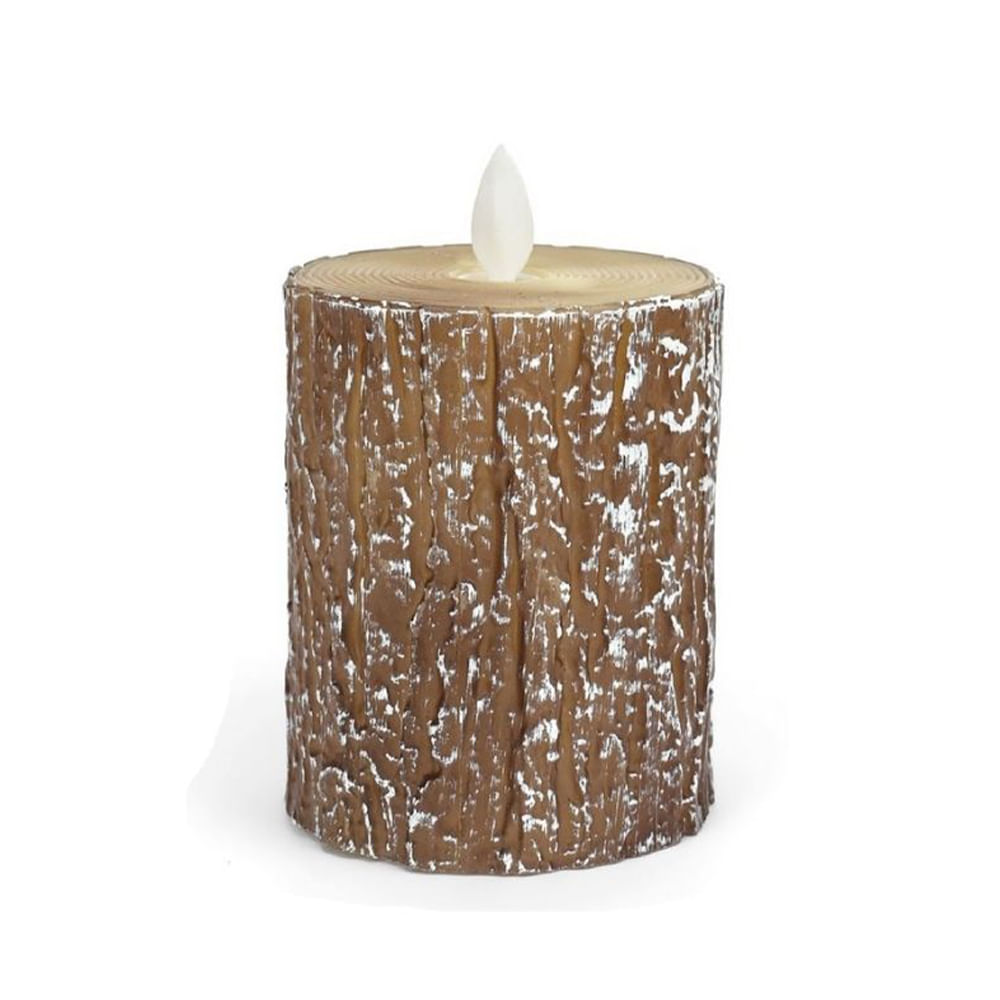 VELA ARTIFICIAL RUST C/LUZ LED 7.7X7.7X10CM MARRON (HME90-015S) - Multitop